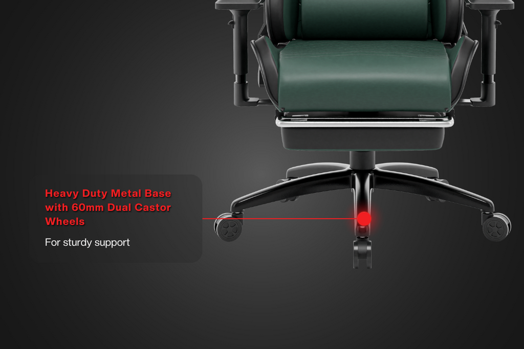 Green Soul Ghost Gaming Chair With Integrated Footrest