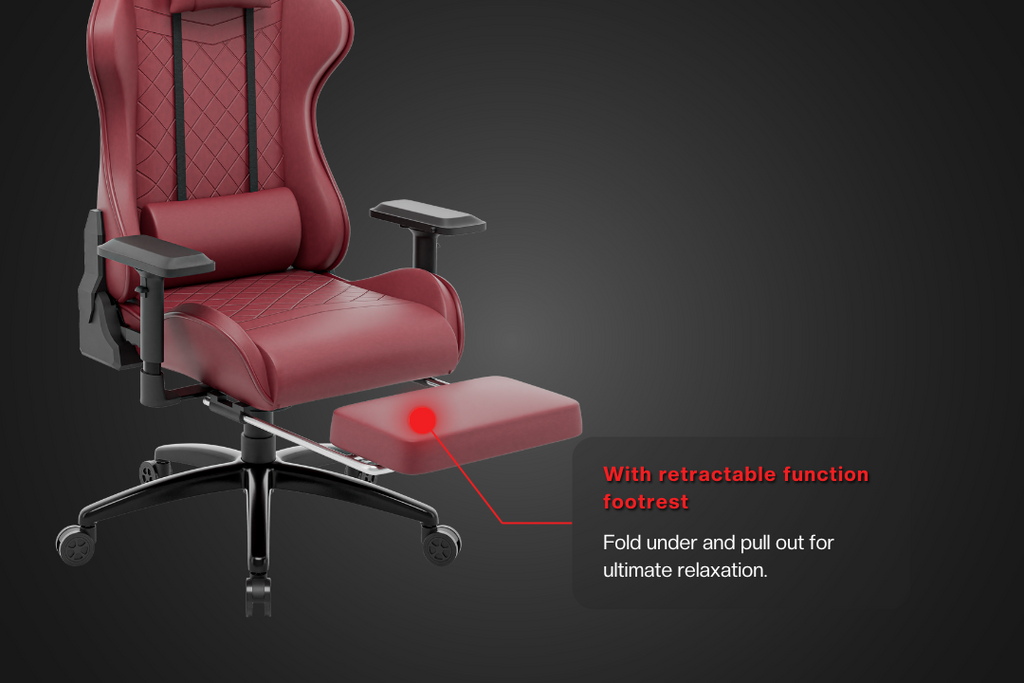 Green Soul Ghost Gaming Chair With Integrated Footrest