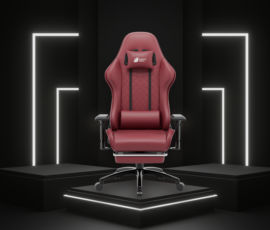 Green Soul Ghost Gaming Chair With Integrated Footrest