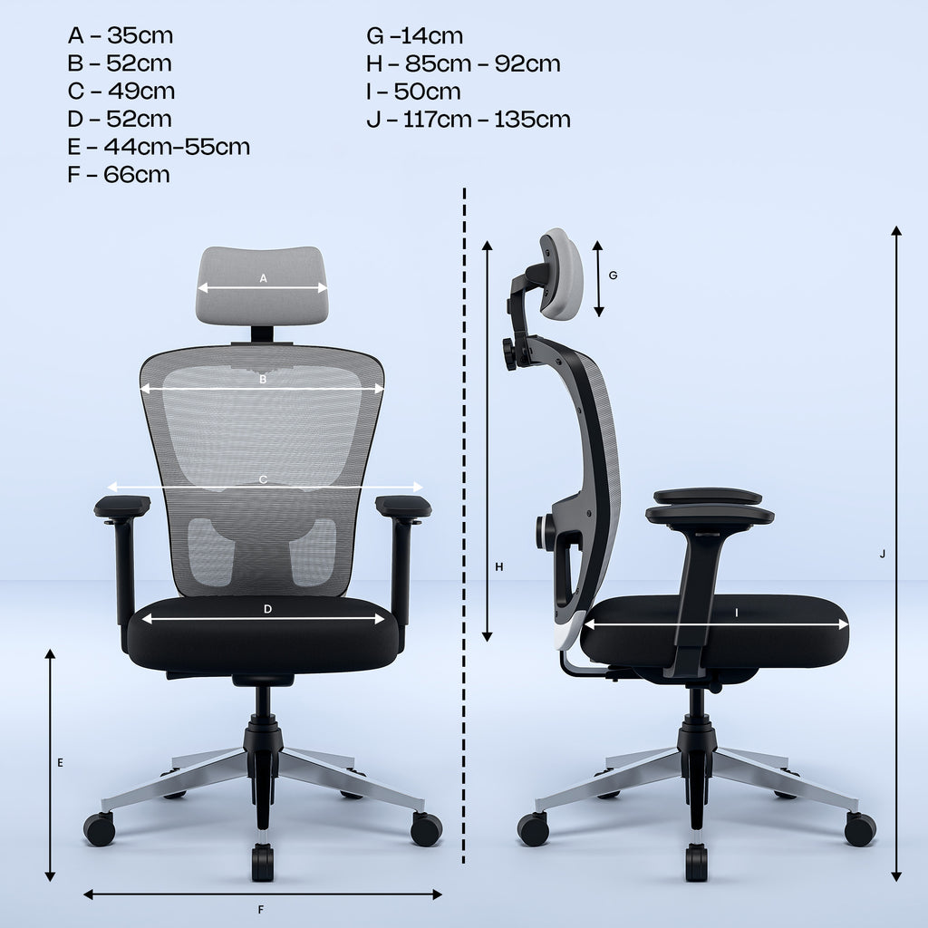 Buy Jupiter Pro High Back Mesh Office Chair Online | GreenSoul